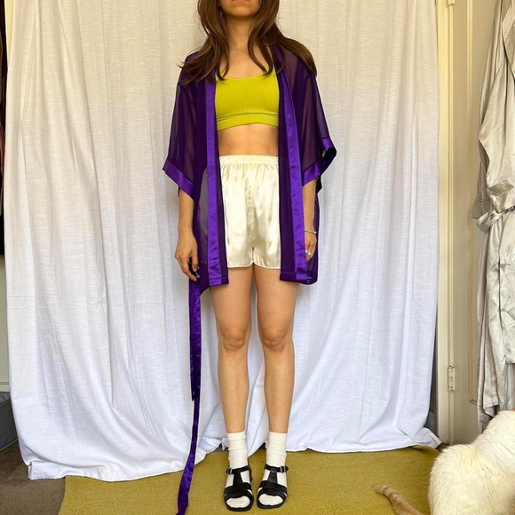 Shirley of Hollywood | Intimates & Sleepwear | Sultry Deep Purple Sheer ...